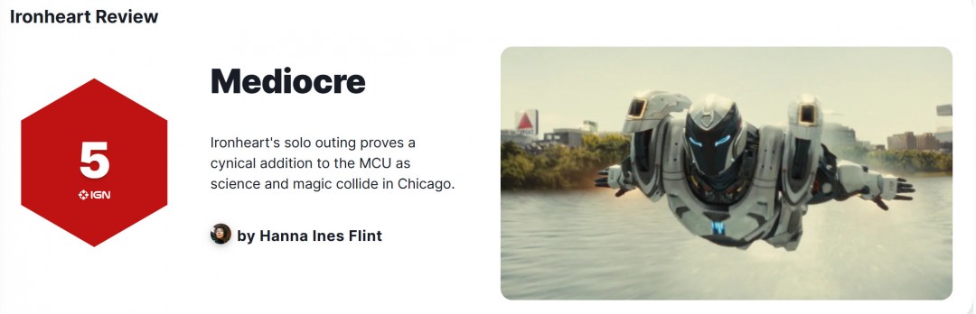难看至极？漫威新剧《钢铁之心》IGN 5分 MTC用户评分4分 - 多人运动圈 - 踩蘑菇社区
