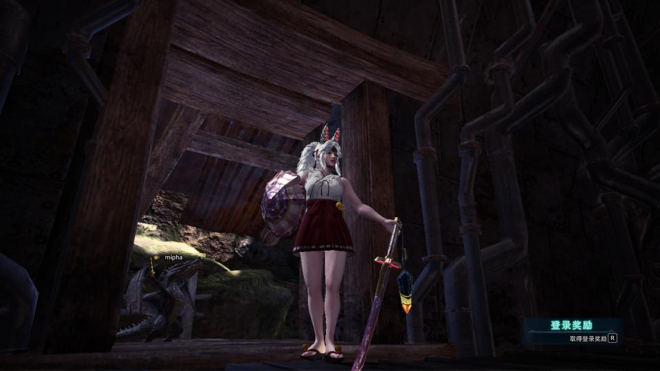 【MHWI片手mod】 泡狐龙片手【飞花实可叹】 - 怪物猎人世界MOD - 踩蘑菇社区