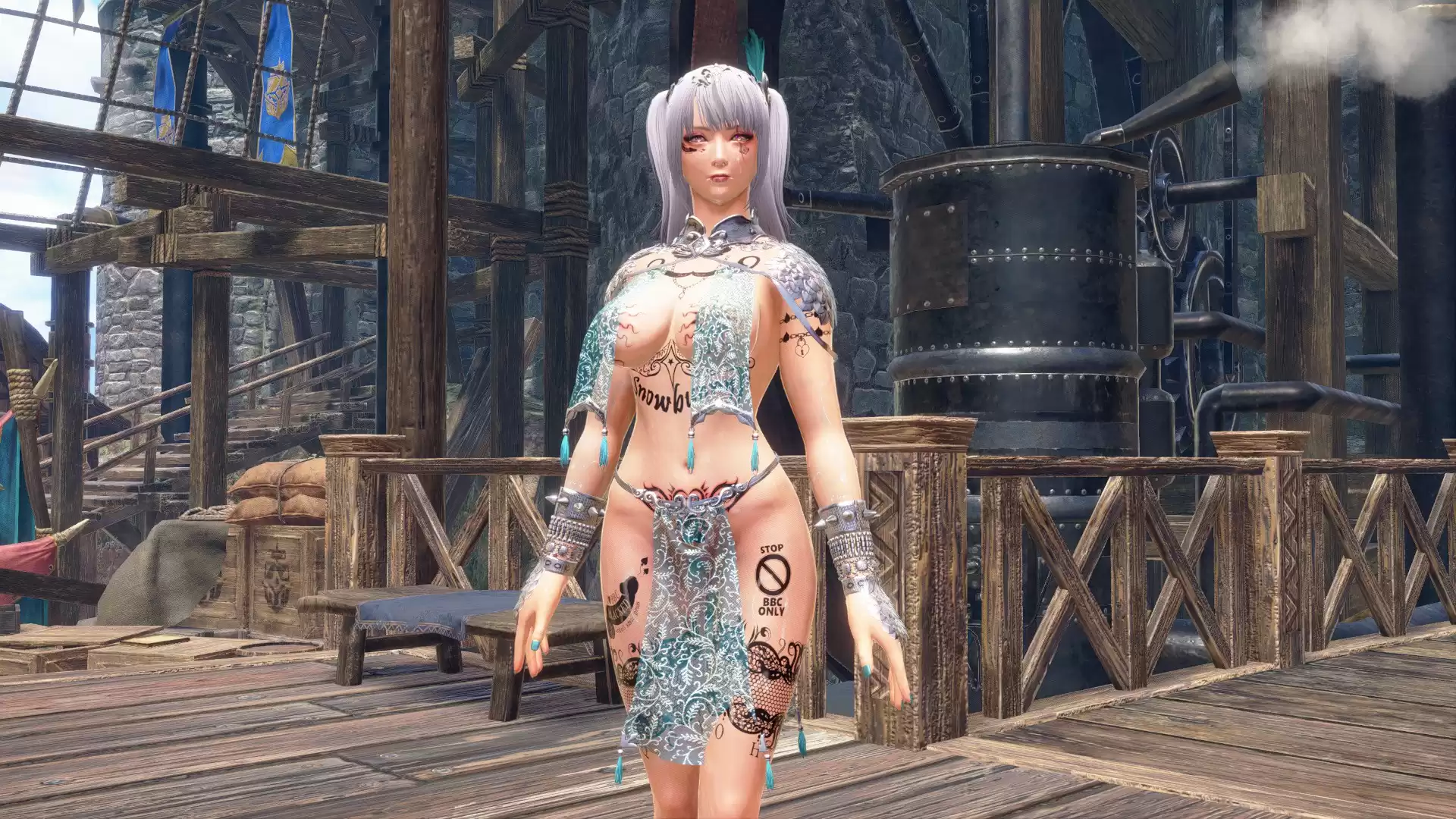 【纹身mod】Qos纹身 Quaysar大佬的身型mod专用 - 怪物猎人崛起Mod - 踩蘑菇社区