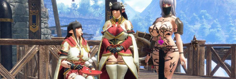 【纹身mod】Qos纹身 猫粮罐头身型版（U-HPN身型） - 怪物猎人崛起Mod - 踩蘑菇社区