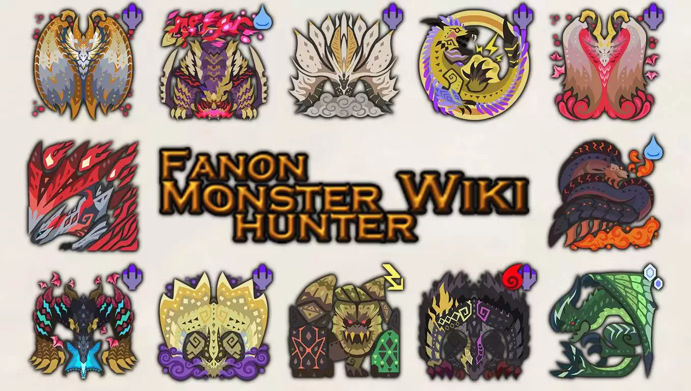 【最终更新】MHW风格的怪物图标 - 怪物猎人崛起Mod - 踩蘑菇社区