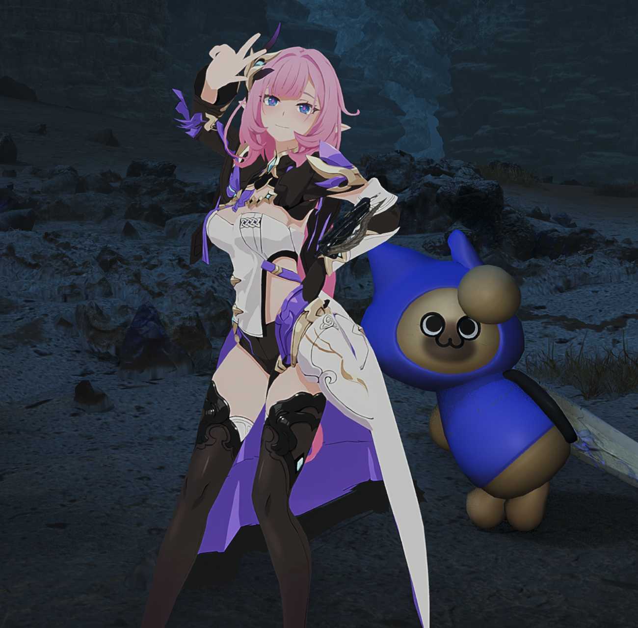 【MHWS】爱莉希雅3.0，新增变身效果（英桀爱莉变身人律爱莉） - 怪物猎人荒野MOD圈 - 踩蘑菇社区