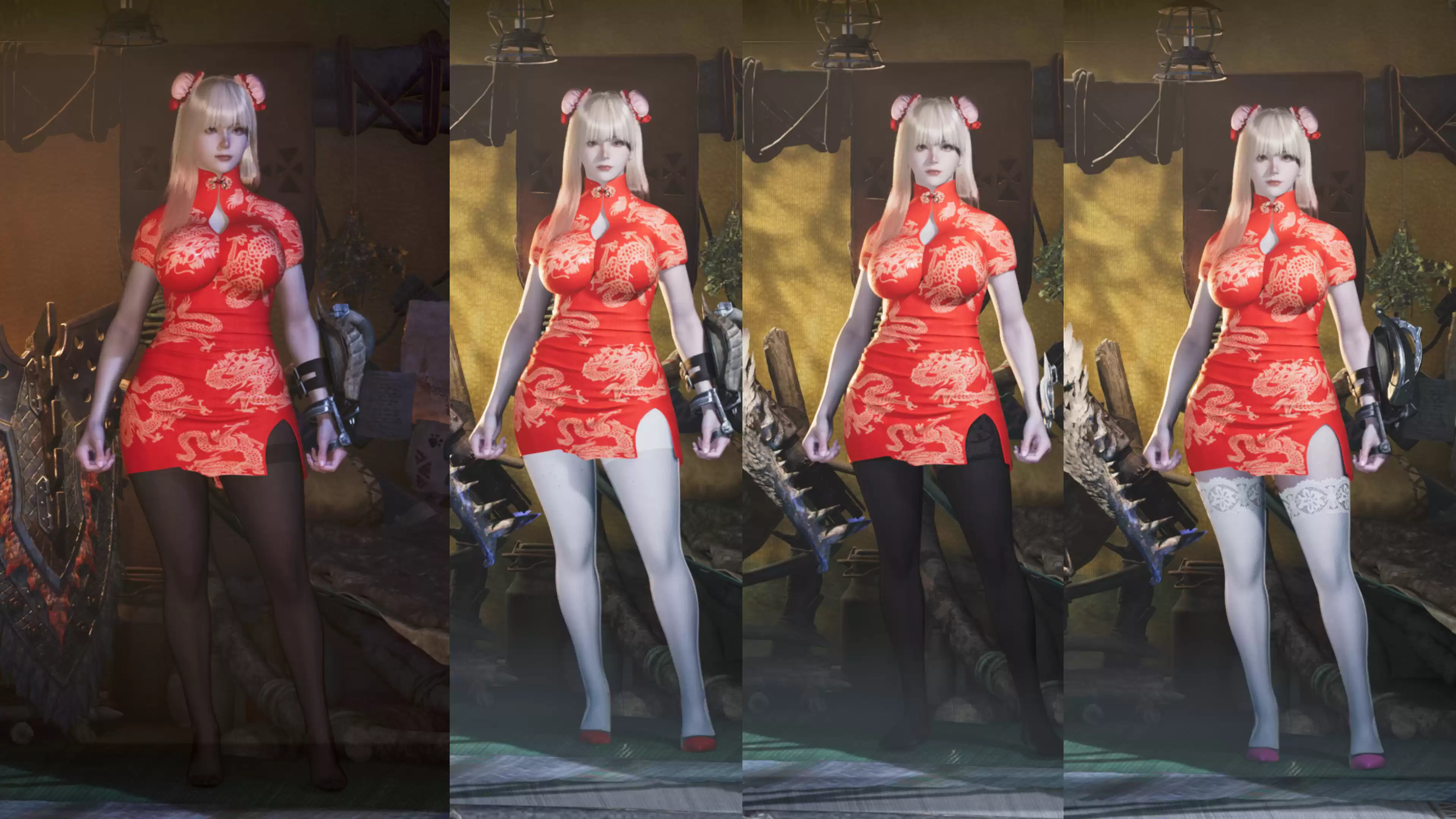 [MHWs]性感系01 CheongsamS 25.8.16 Update2 - 怪物猎人荒野MOD圈 - 踩蘑菇社区