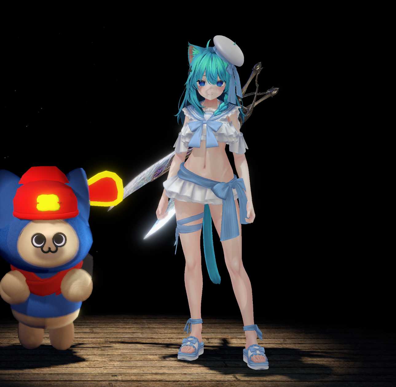 【MHWI/外观mod】海风少女の水着（双主角+aibo） - 怪物猎人世界MOD - 踩蘑菇社区