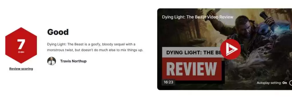 《消逝的光芒：困兽》IGN 7分 Steam获特别好评 - 多人运动圈 - 踩蘑菇社区