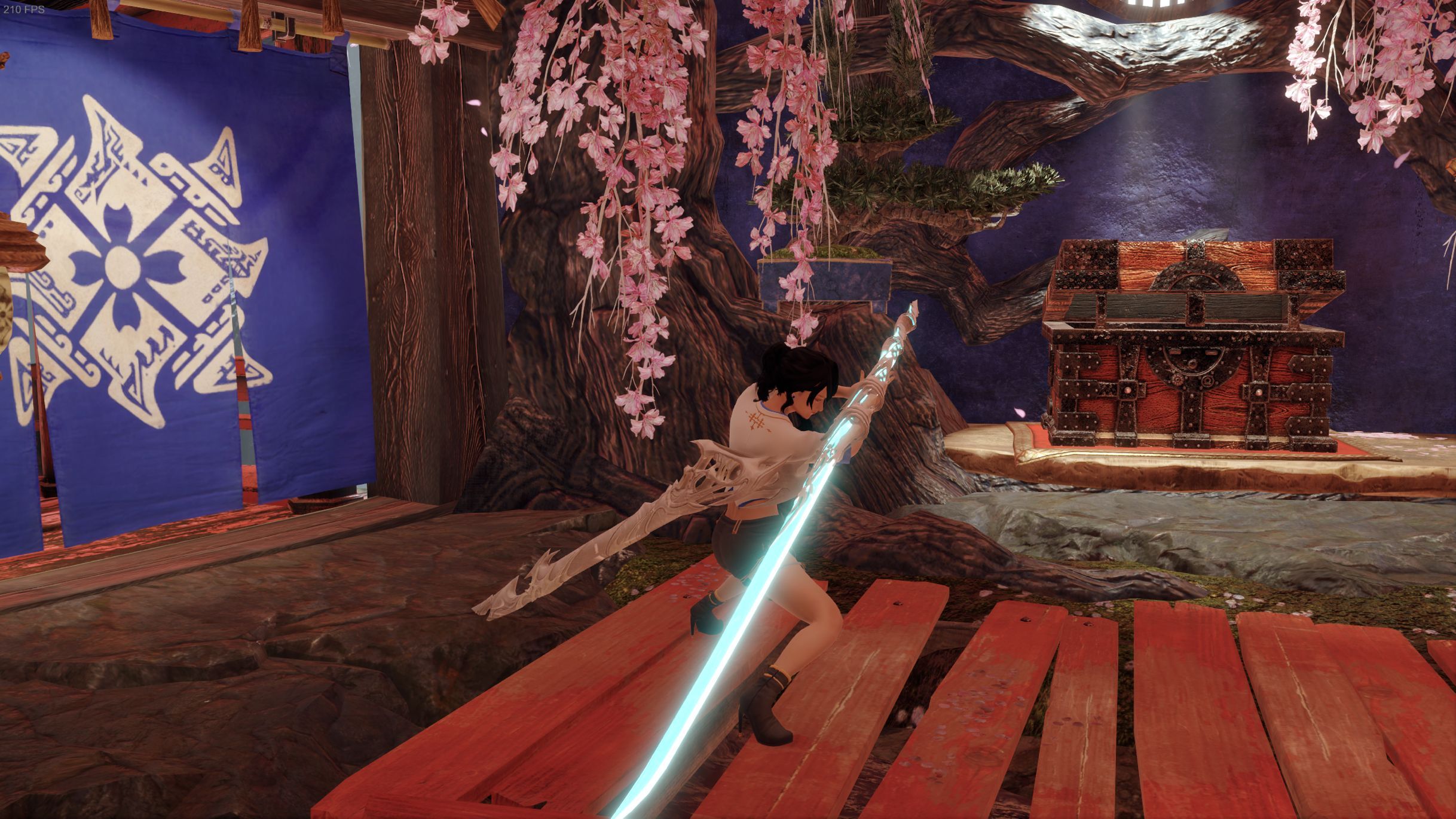 【曙光MOD】湛蓝云镜重现崛起之发光版！-太刀MOD-无需更新 - 怪物猎人崛起Mod - 踩蘑菇社区