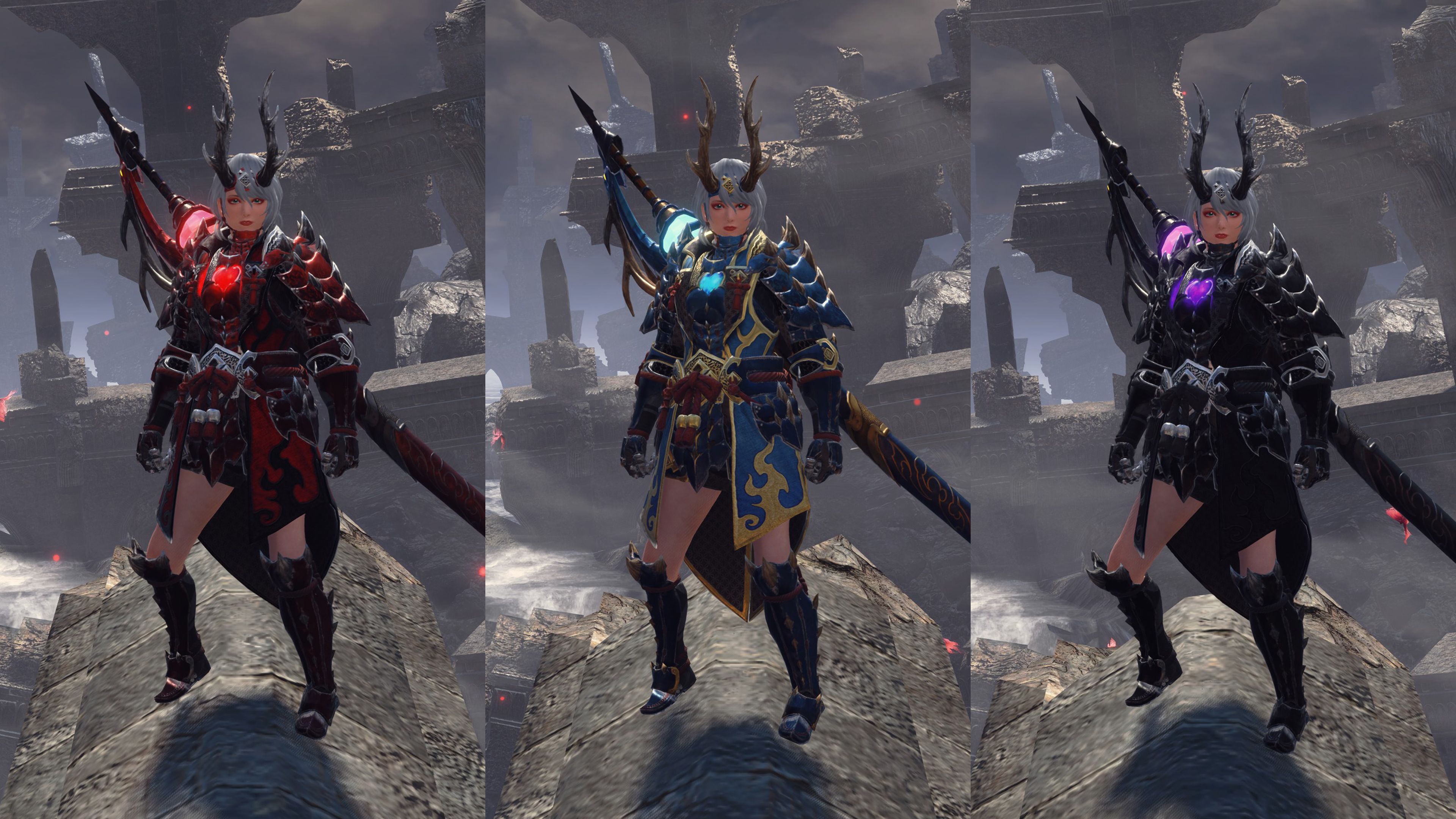 [服装MOD] 苍星之铠+物理+瘦腿+染色+头部自定义——新增两套新配色+太刀 - 怪物猎人崛起Mod - 踩蘑菇社区