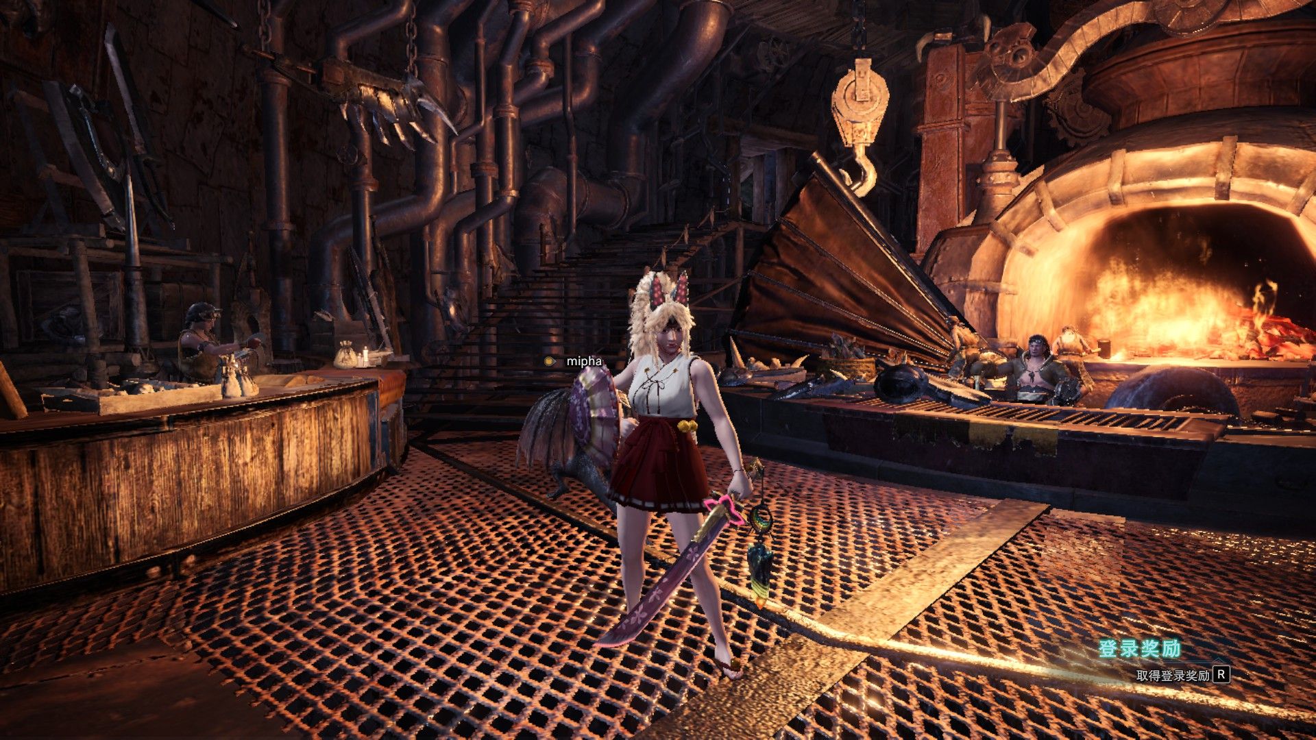 【MHWI片手mod】 泡狐龙片手【飞花实可叹】 - 怪物猎人世界MOD - 踩蘑菇社区