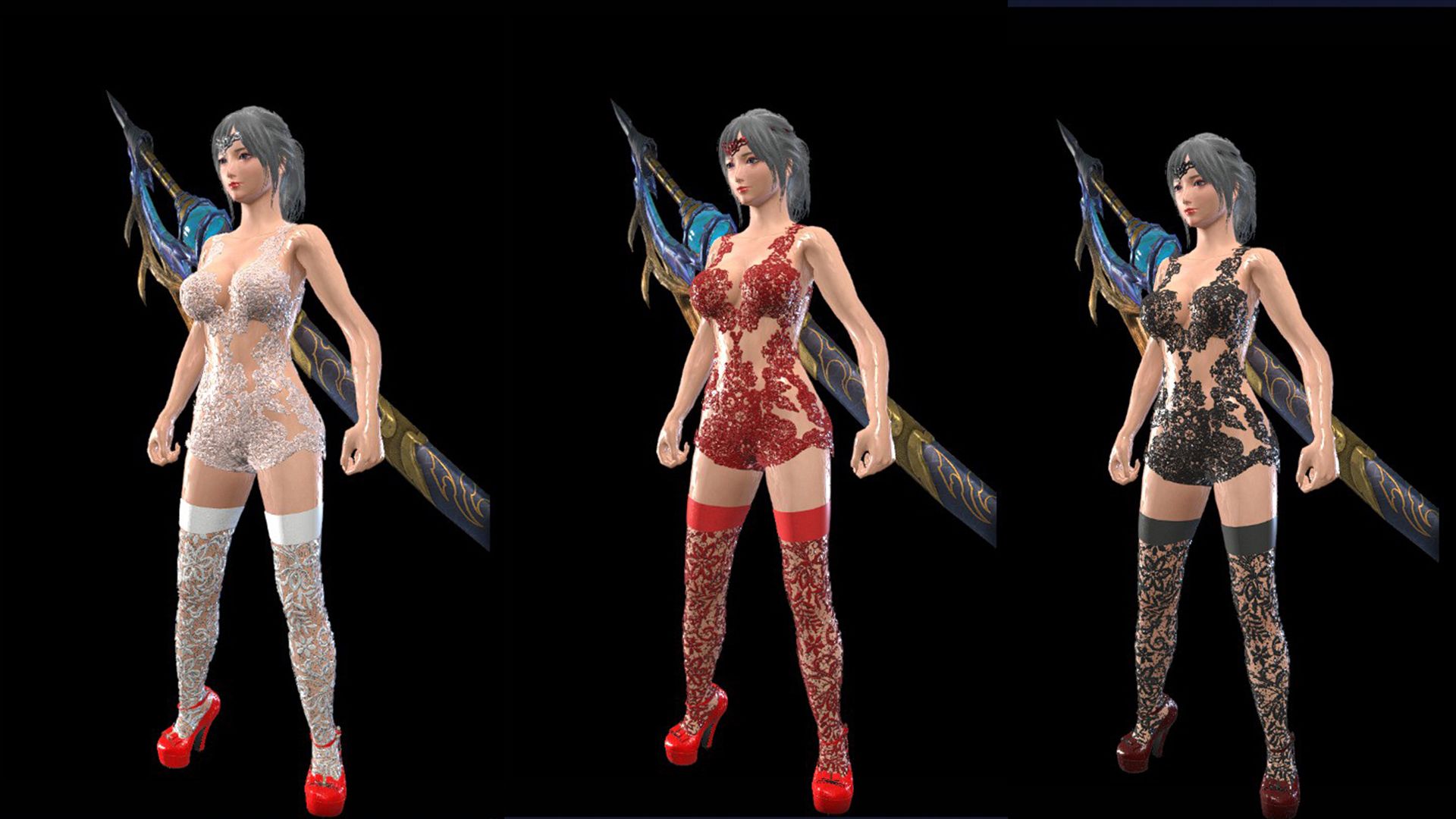 [MHRS]性感内衣 Update1 Doll Net 高跟款 - 怪物猎人崛起Mod - 踩蘑菇社区