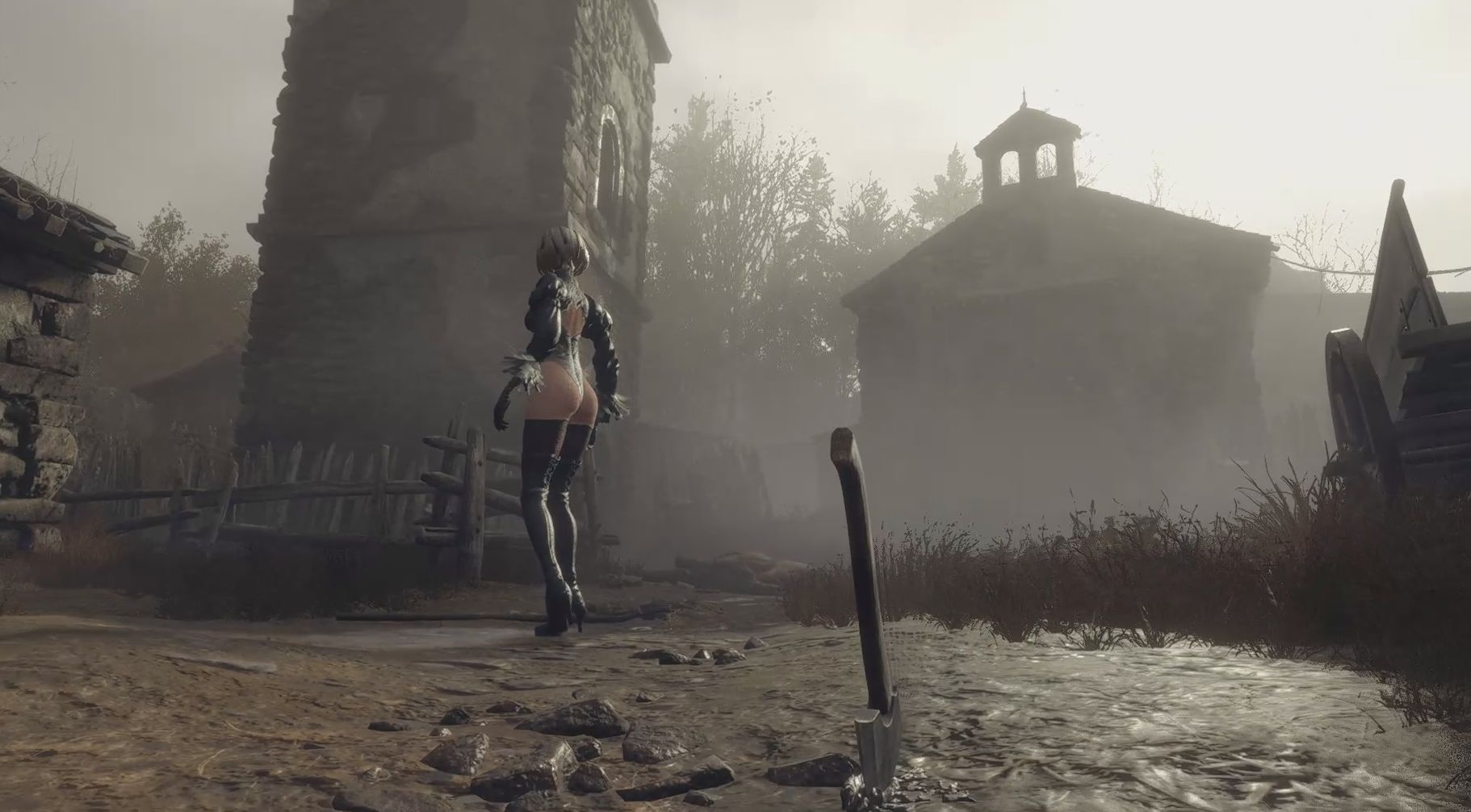 RE4重制：试玩版先行测试2mod：2B小姐姐 - 生化危机4MOD圈 - 踩蘑菇社区