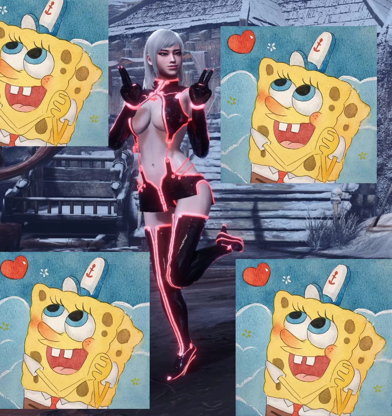 MHWI怪物猎人冰原MOD038：【女装外观】胶衣-创 适配15.22.00 - 怪物猎人世界MOD - 踩蘑菇社区