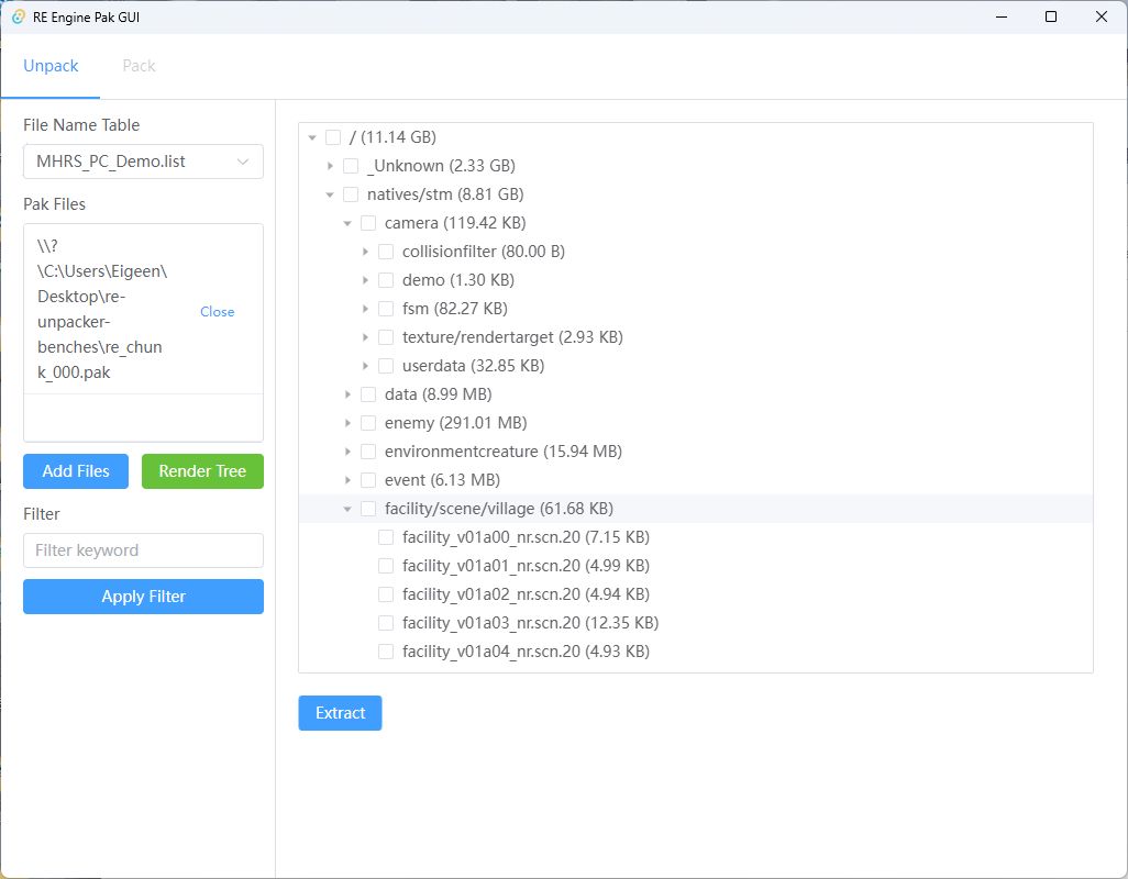【RE引擎通用】ree-pak-rs 解包工具 v0.2.0 - 怪物猎人崛起Mod - 踩蘑菇社区