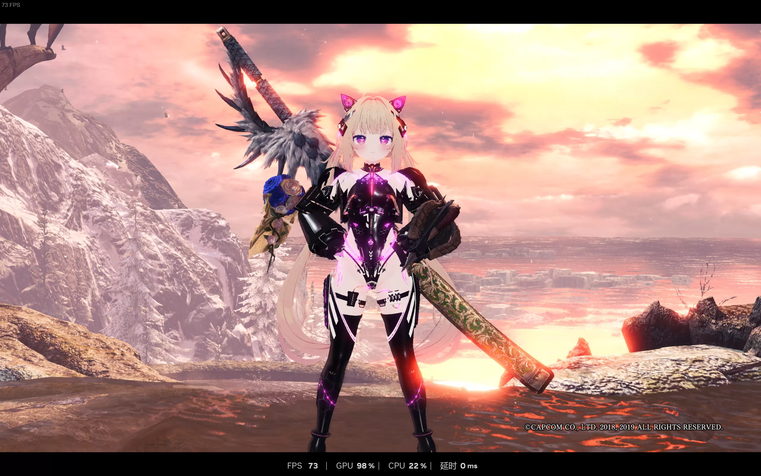 MHWI外观mod chiffon戚风 恶堕战斗服 - 怪物猎人世界MOD - 踩蘑菇社区