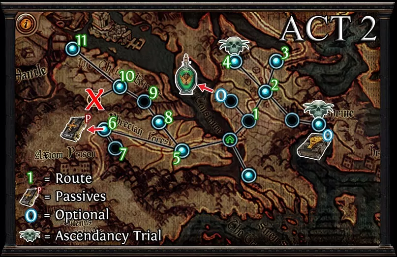 [搬运][开荒向] A1-10剧情路线图推荐 (整 - 流放之路 - 踩蘑菇社区