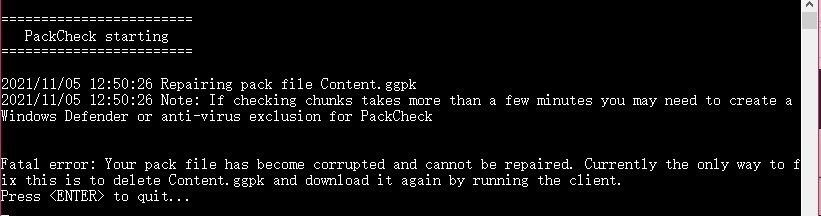 安装错误版本补丁Buffer underflow - 流放之路 - 踩蘑菇社区